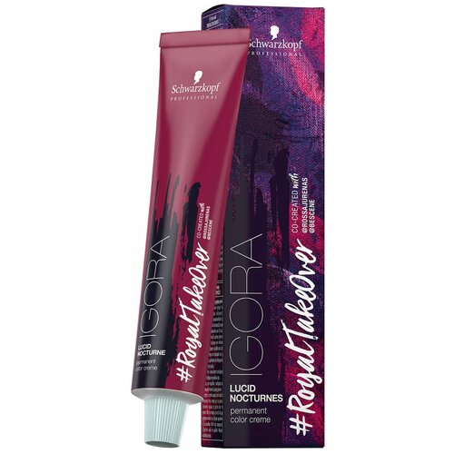 Schwarzkopf Professional Royal take over крем-краска Lucid nocturnes, 3-222 тёмный коричневый интенсивный экстра пепельный, 60 мл