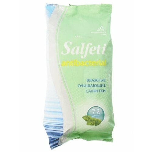 Салфетки влажные SF-48397 "SALFETI" антибактериальные (20х15см) в мягкой упаковке (72шт) авангард