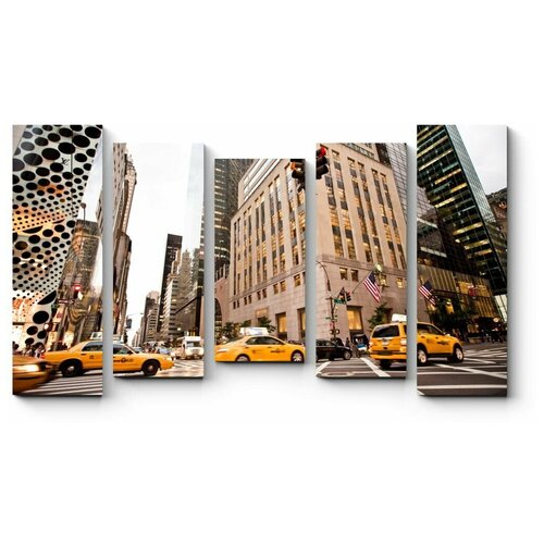 Модульная картина Центральная дорога Нью-Йорка100x60