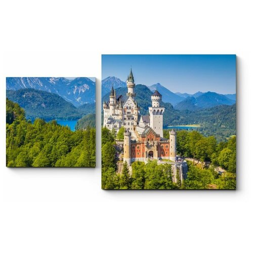 Модульная картина Сказочный замок Нойшванштайн, Германия 80x48