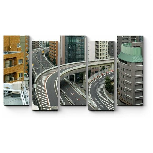 Модульная картина Жилые многоэтажки Токио110x64