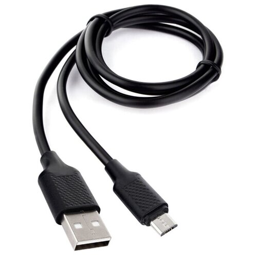 Аксессуар Gembird Cablexpert USB 2.0 AM/microB 1m Black CCB-mUSB2-AMBMO2-1MB