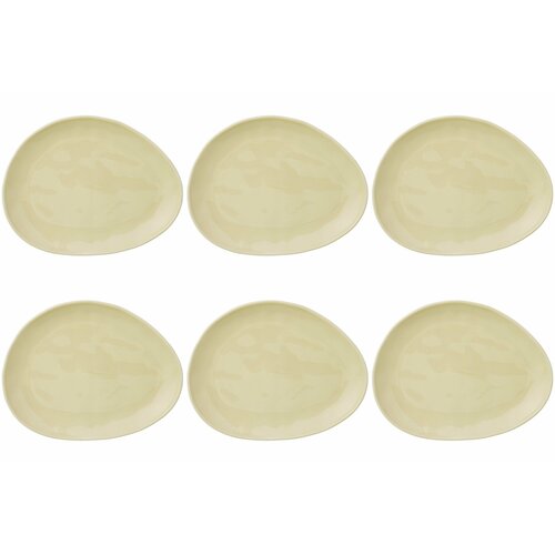 Набор тарелок Глубоких Суповых 23 см на 6 персон Bronco Meadow, фарфор, Белые, 6 шт набор посуды
