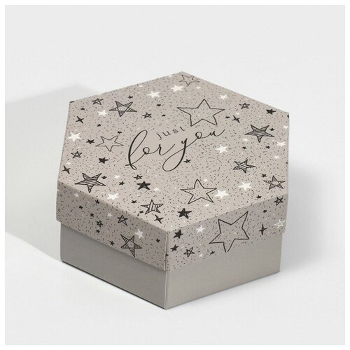 Коробка складная «Звёзды», 15 × 13 × 6 см