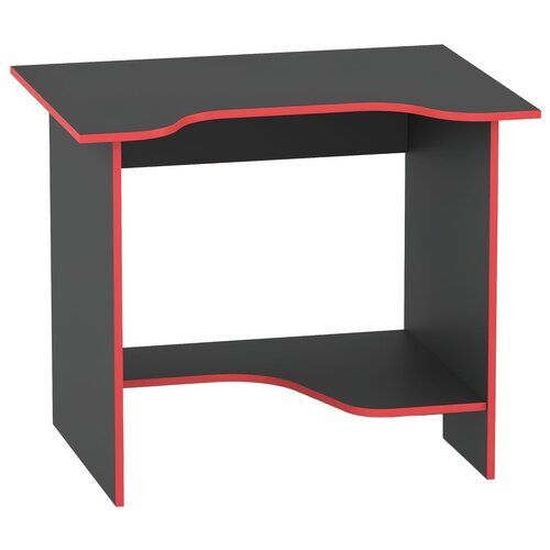 СОКОЛ компьютерный стол КСТ-03, ШхГхВ: 90х67х74 см, цвет: черный/красный