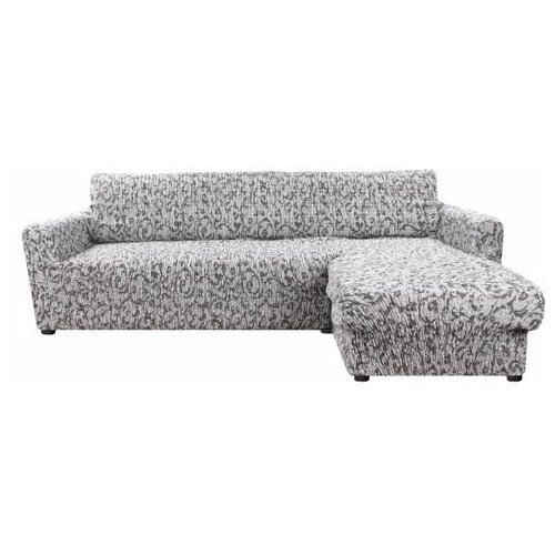 Чехол для мебели: Чехол на угловой диван с правым выступом Сиена Джоя гриджо