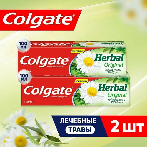 Зубная паста Colgate Herbal Original, 100 мл, Комлексный уход за зубами и деснами / Набор 2 шт