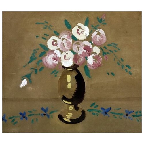 Репродукция на холсте Букет роз (Bouquet of Roses) №2 Вламинк Морис 46см. x 40см.