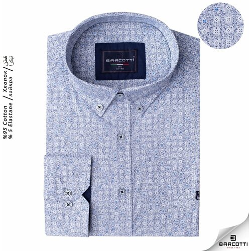 Рубашка BARCOTTI, размер 6XL(68), синий