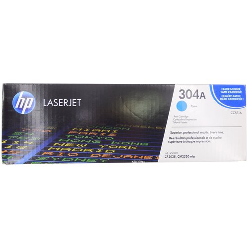 Картридж CC531A (304A) Cyan для принтера HP Color LaserJet CP2020; CP2025; CP2025dn