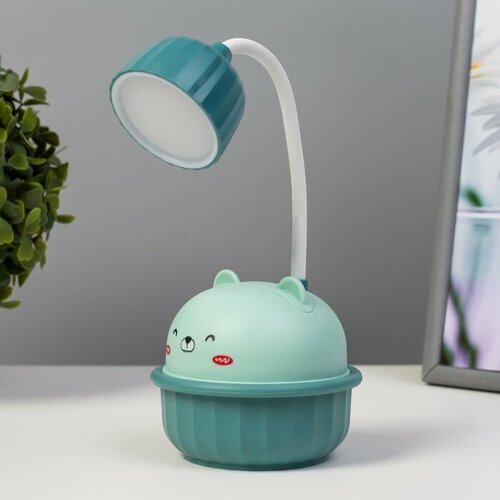 Настольная лампа "Мишка" LED 3Вт USB голубой 8 6х8 6х20 5 см