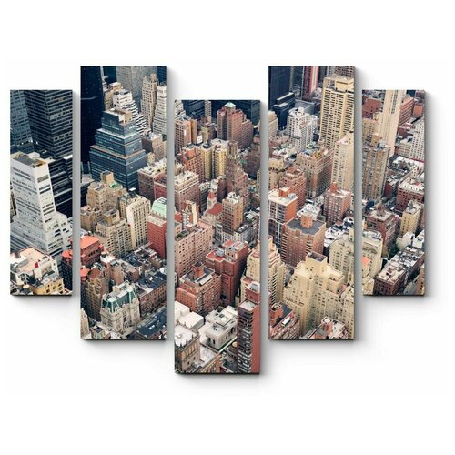 Модульная картина Городской пейзаж Нью-Йорка 121x98