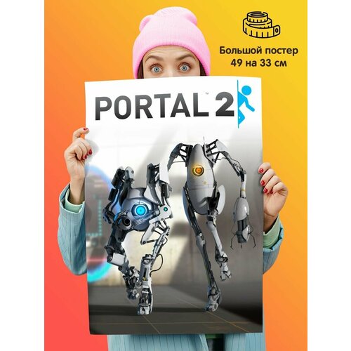 Постер плакат Portal 2