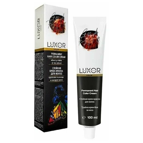 LUXOR PROFESSIONAL Перманентная крем-краска Luxor Professional 8.1 светлый блондин пепельный, 100 мл