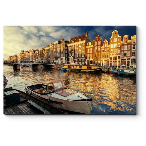 Модульная картина Потрясающая атмосфера Амстердама 70x47