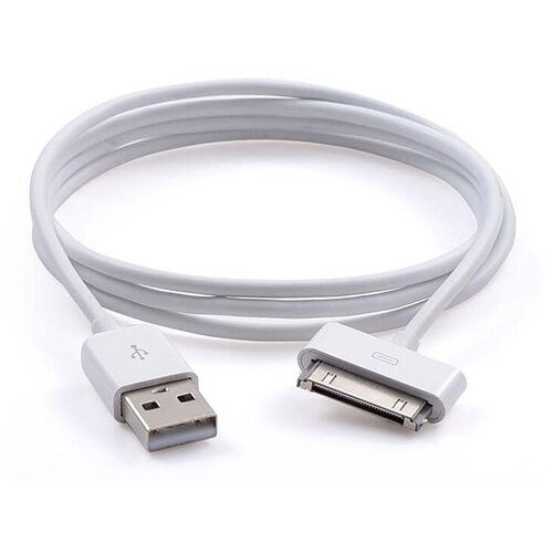 Кабель USB 2.0 для Apple (IPhone 4) 30pin, 1 метр, белый Орбита BS-422