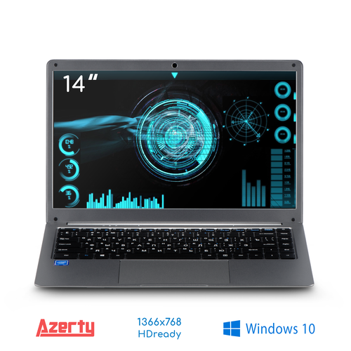 Ноутбук Azerty AZ-1406 (14" TN 1366x768, Intel N3350 2х1.10 ГГц, 6 Гб DDR4, 256 Гб SSD)