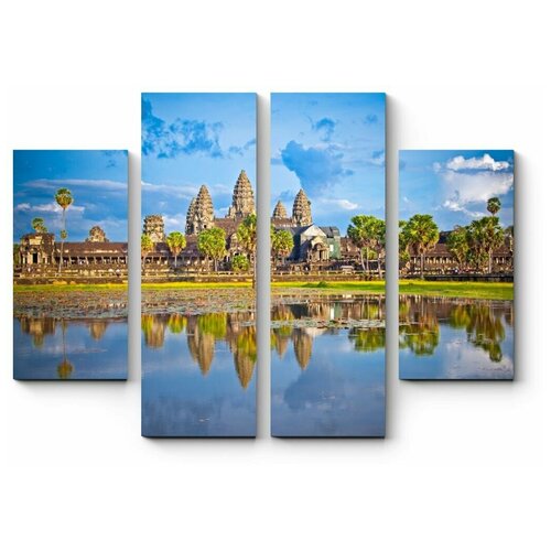Модульная картина Знаменитый храмовый комплекс Ангкор-Ват120x90