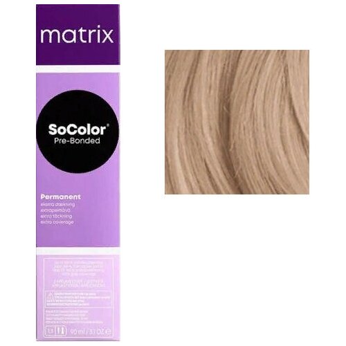 Matrix SoColor Pre-bonded стойкая крем-краска для седых волос Extra coverage, 510Na очень-очень светлый блондин натуральный пепельный, 90 мл