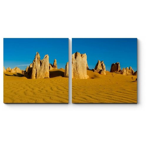Модульная картина Пустыня остроконечных скал 90x45