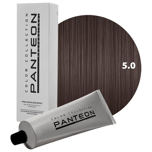 Panteon Color Collection Стойкая крем-краска для волос для профессионального применения, 5.0 тёмно-русый
