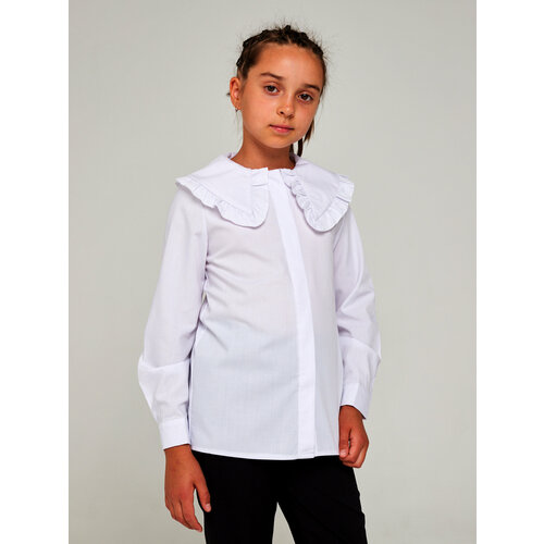 Школьная блуза IRINA EGOROVA, размер 134, белый