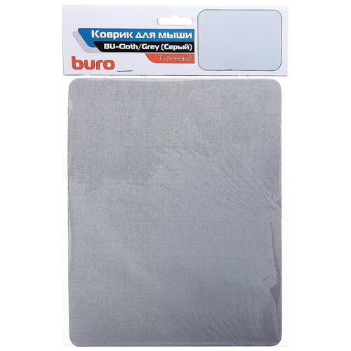 Коврик Buro BU-CLOTH (817303), серый, 50 гр