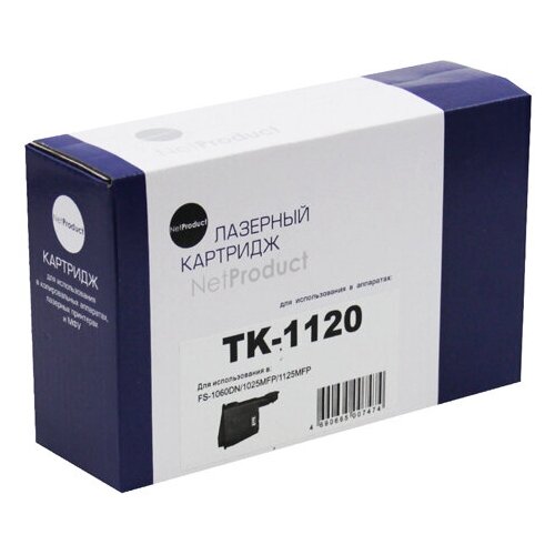 Тонер-картридж NetProduct (N-TK-1120) для Kyocera FS-1060DN/1025MFP/1125MFP, 3K