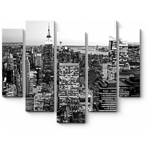 Модульная картина Ночной город 121x98