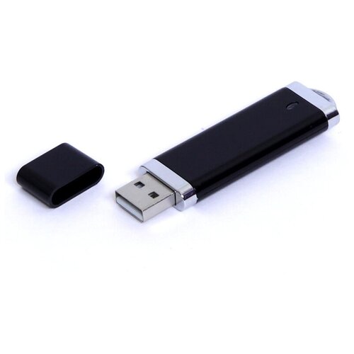 Промо флешка пластиковая «Орландо» (128 Гб / GB USB 3.0 Черный/Black 002 Флеш-карта Элегант)