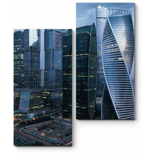Модульная картина Московские высотки40x50