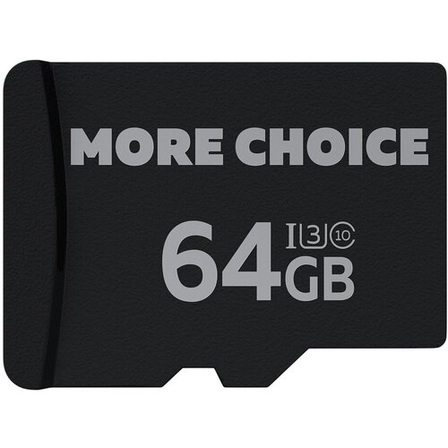 Карта памяти 64Gb - More Choice MC64 Micro-SD Class10 V10 4610196402104 (Оригинальная!)