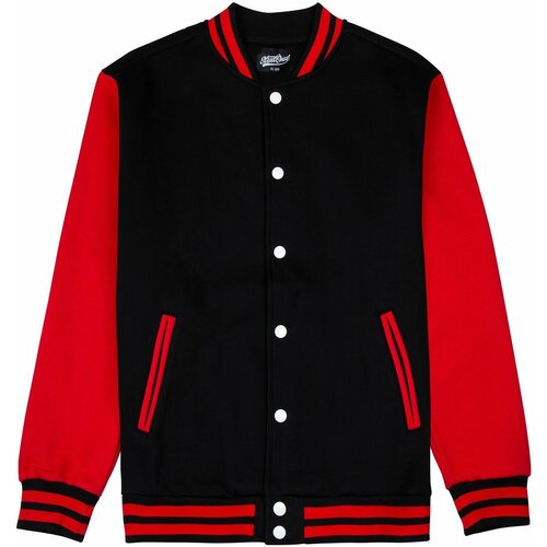 Толстовка Street Soul Бомбер трикотажный / Street Soul / Varsity Classic Jacket V 3, размер L, красный, черный