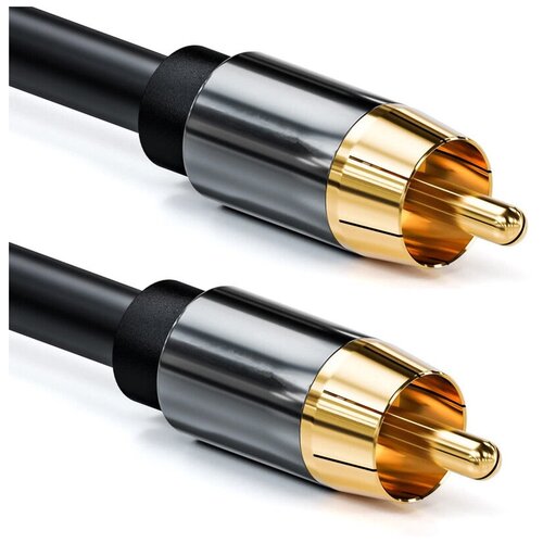 Кабель TUBON Цифровой коаксиальный RCA - RCA / Coaxial / SPDIF / Тюльпаны / Колокольчики OD6.0 R001 1.5м.