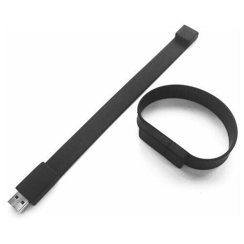 Флешка-браслет С01, 16 ГБ черная, размер взрослый