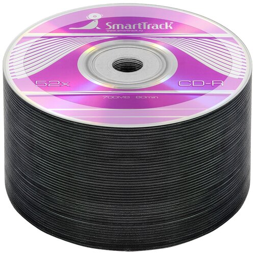 Диск CD-R 700Mb 52x SmartTrack bulk, упаковка 50 шт.