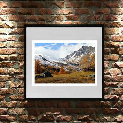 Постер "Осень в заснеженных горах" Cool Eshe из коллекции "Природа"