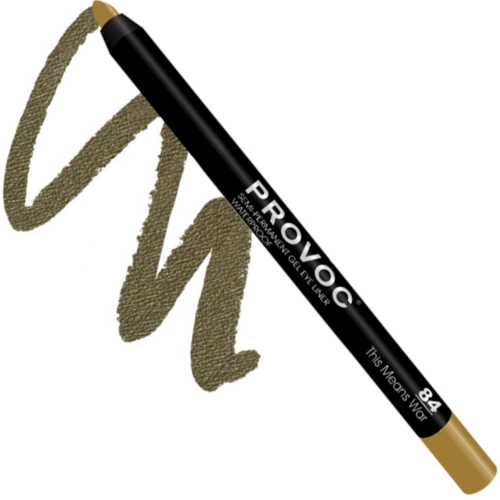 Гелевый карандаш-подводка для глаз Шиммер, оливковый Provoc