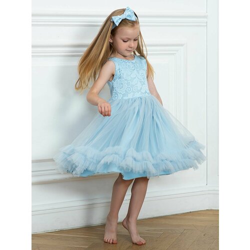 Платье TRENDYCO Kids, размер 68, голубой