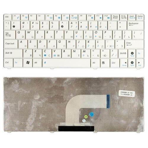 Клавиатура для ноутбука Asus Eee PC 1101HA, русская, белая