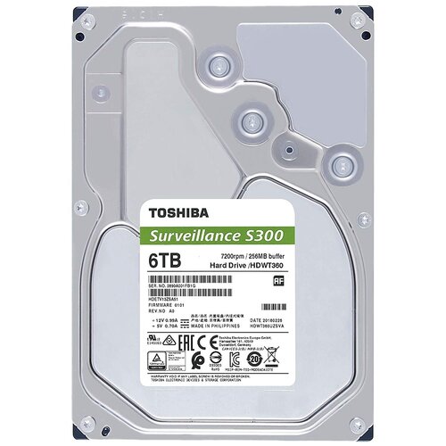 Жесткий диск Toshiba S300 6 ТБ HDWT360UZSVA