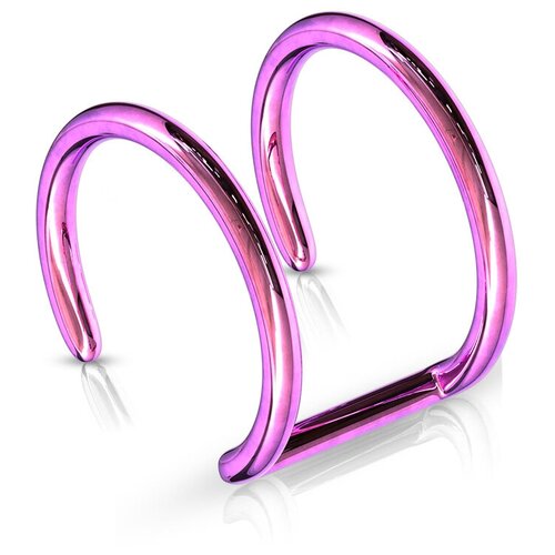 Серьги одиночные Spikes, размер/диаметр 7 мм, розовый, фиолетовый