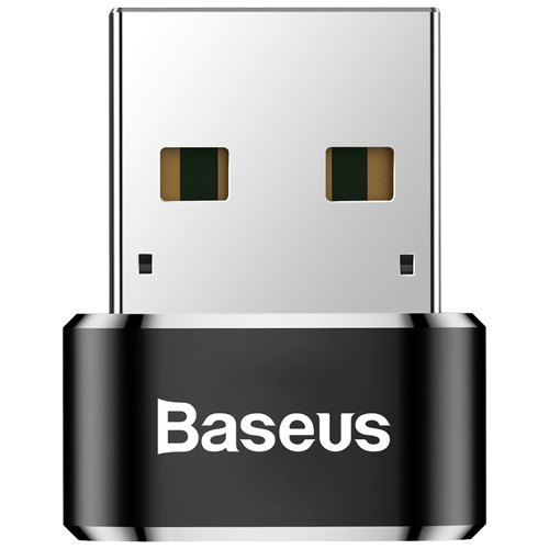 Разъем Baseus Male OTG USB - USB Type-C, 0.01 м, 1 шт., черный