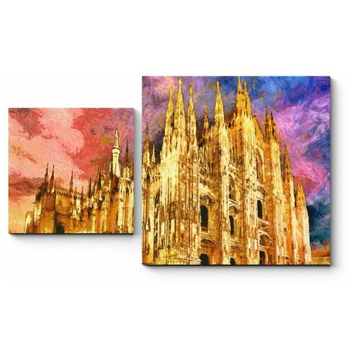 Модульная картина Вечерние краски Милана 50x30