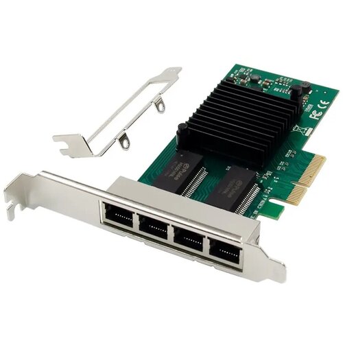 Сетевая карта PCIe x4 (Intel NHI350AM4) 4 x RJ45 Gigabit Ethernet | ORIENT XWT-INT350L4V2PE4