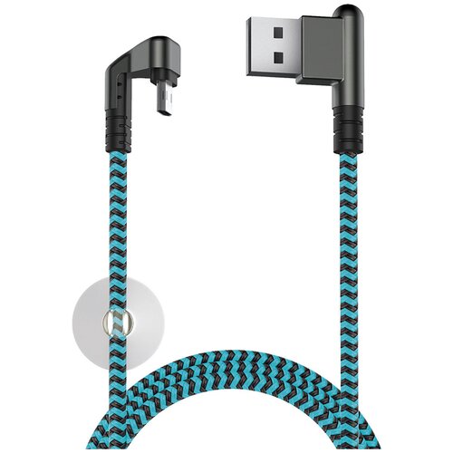Кабель Olmio X-Game Neo USB 2.0 - microUSB, 2,1 A, 1,2 м, синий, 038906
