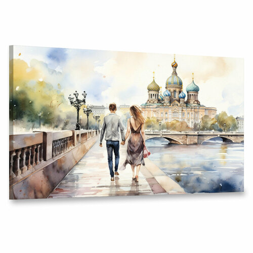 Интерьерная картина 100х60 "Питерский ветер"