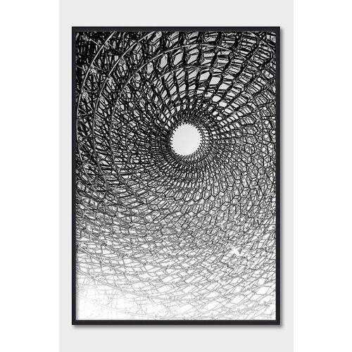 Постер для интерьера Postermarkt, 40х50 см в черной рамке, постер Архитектура #54