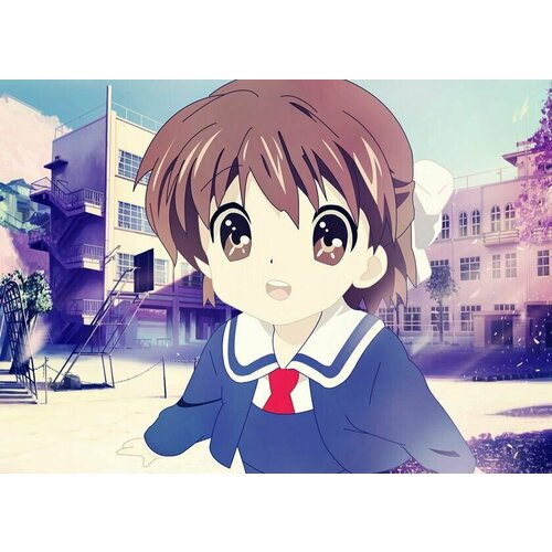 Плакат, постер на бумаге Кланнад. Clannad. Размер 21 х 30 см