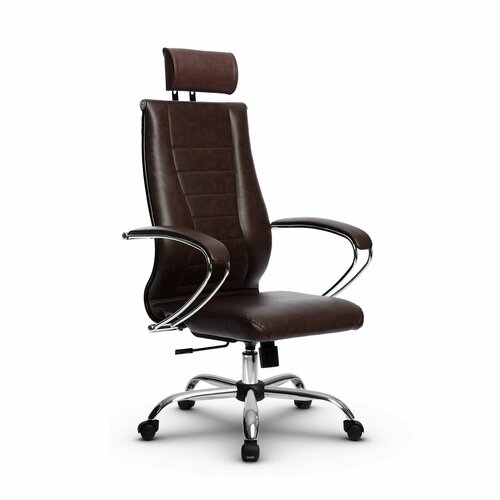 Компьютерное офисное кресло Metta Комплект 35, осн. 003 (17833), Темно-коричневое